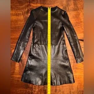The Row | Dresses | The Row Black Leather Dress | Poshmark